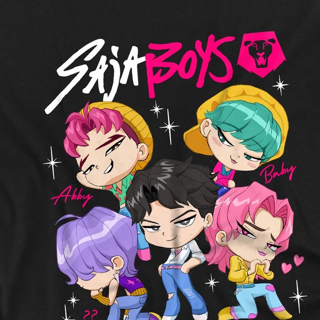 KPOP DEMON HUNTERS - Saja Boys Chibi Poster Kids Sweatshirt 5-13 Years ...