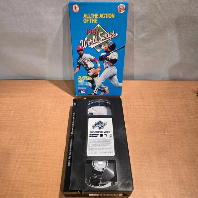 1987 WORLD SERIES All the Action VHS Tape, MN Twins vs St Louis ...