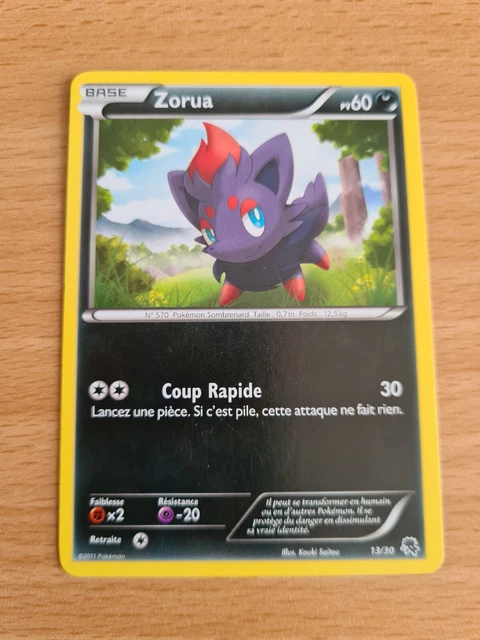 CARTE POKEMON FRANÇAISE zorua 13/30 trainer kit zoroark EUR 1,90 ...