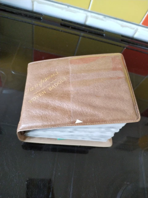 SAMPSON'S WOVEN BADGES wallet full over 50 vintage badges £62.01 ...