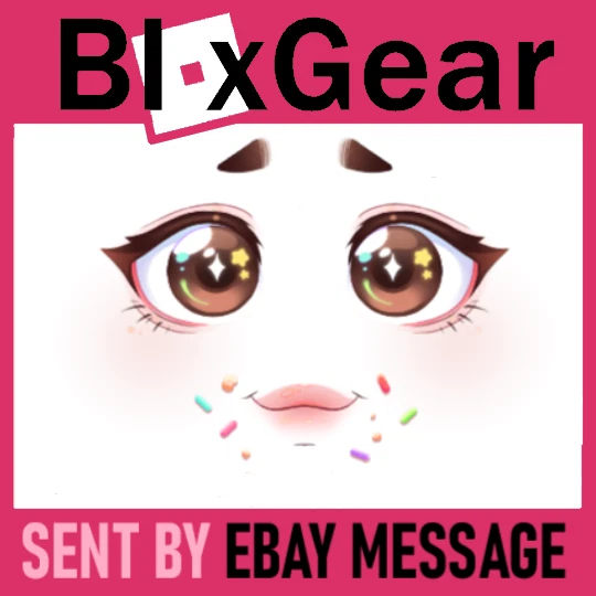 ROBLOX KANDI'S SPRINKLE Virtual Face Code Sent Fast AF Via Ebay Message ...