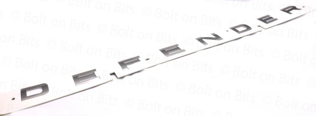 GENUINE LAND ROVER Defender Chrome Name Plate Bonnet 2020 Decal Self ...