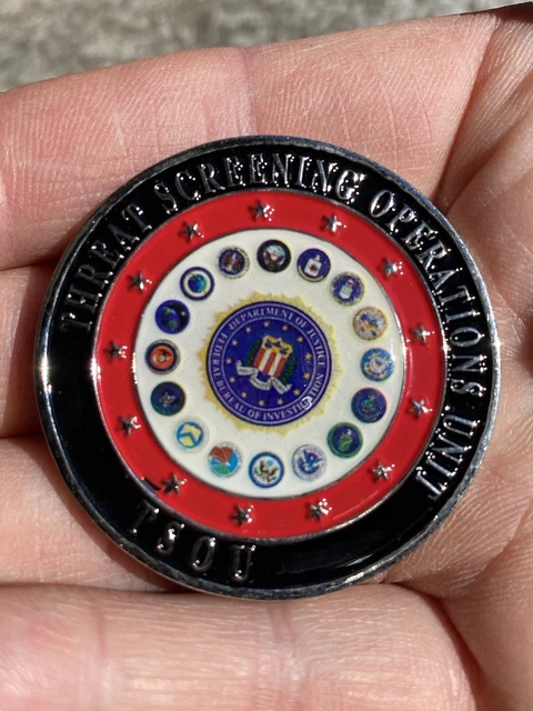 RARE, FBI THREAT Screening Operations Unit, Challenge Coin, TSOU £74.00 ...