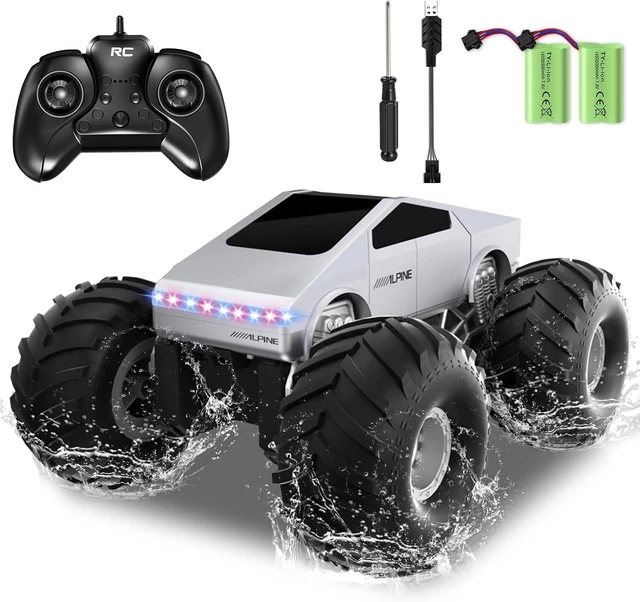 1:16 RC CAR 360° Rotating 4WD LED Lights Waterproof Off-Road Remote ...