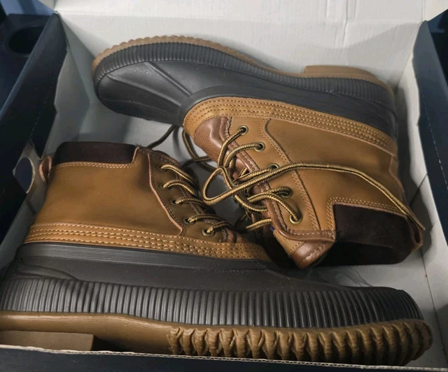 TOMMY HILFIGER SZ 10 Men's Casey Rain Boot Rubber Brown Suede Upper ...