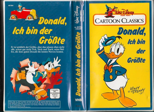 DONALD DUCK ICH bin der Größte - Walt Disney VHS CARTOON CLASSIC HOME VIDEO EUR 117,81 - PicClick DE