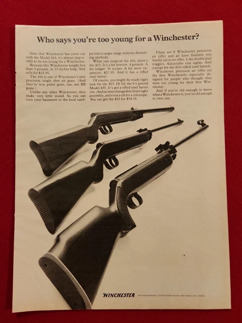 VINTAGE 1969 WINCHESTER Rifle Gun Print Ad Advertisement $9.99 - PicClick