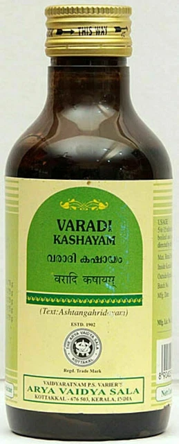 VARADI KASHAYAM 200ML Con Chitraka Nisha Haritaki £19.37 - PicClick UK