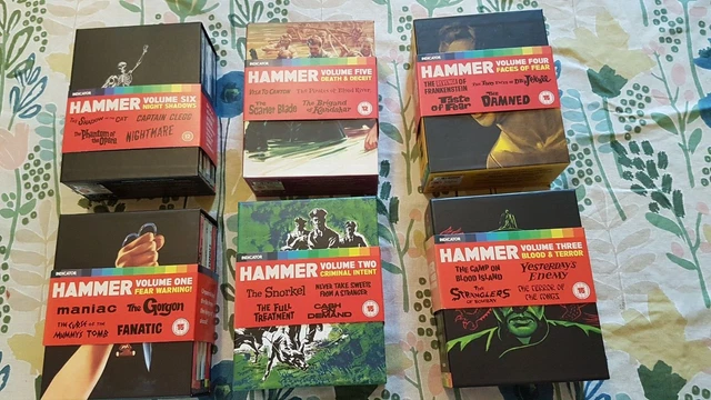HAMMER HORROR BOX Sets Vols 1/2/3/4/5/6 All Watched Once £380.00 ...