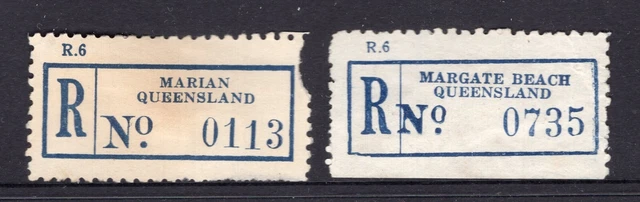 QUEENSLAND MARLAN & MARGATE BEACH registration labels $9.99 - PicClick AU