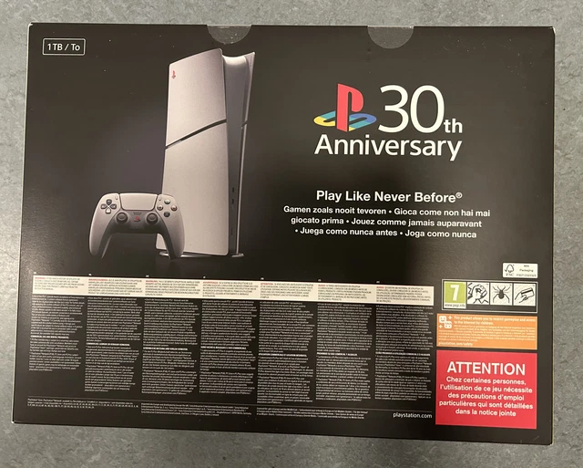SONY PLAYSTATION 5 30th Anniversary Digital Edition Slim Konsole + 2 ...