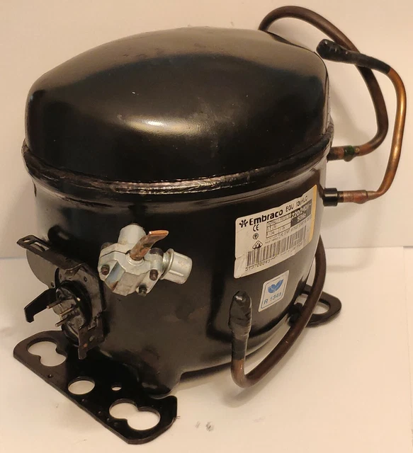 EMBRACO EQU 130HLC Fridge Compressor (R134A) 1PH, EXCELLENT CONDITION £ ...