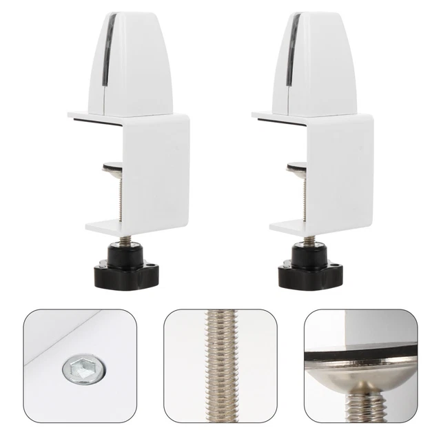 TABLE PARTITION CLIP Screen Clip Bracket Office Partition Support £22. ...