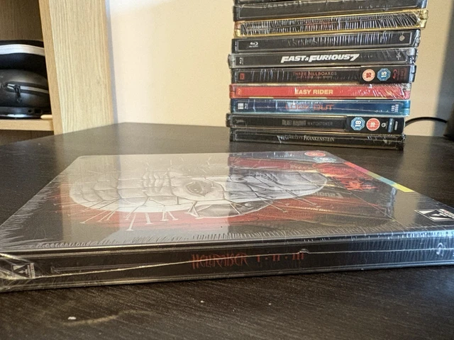 HELLRAISER TRILOGY I II III BLU RAY STEELBOOK ARROW UK Release *NEW ...
