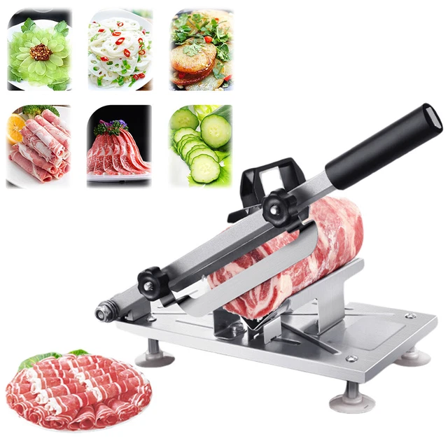 FROZEN MEAT CUTTING Machine Table Slicer Stainless Steel Kitchen ...
