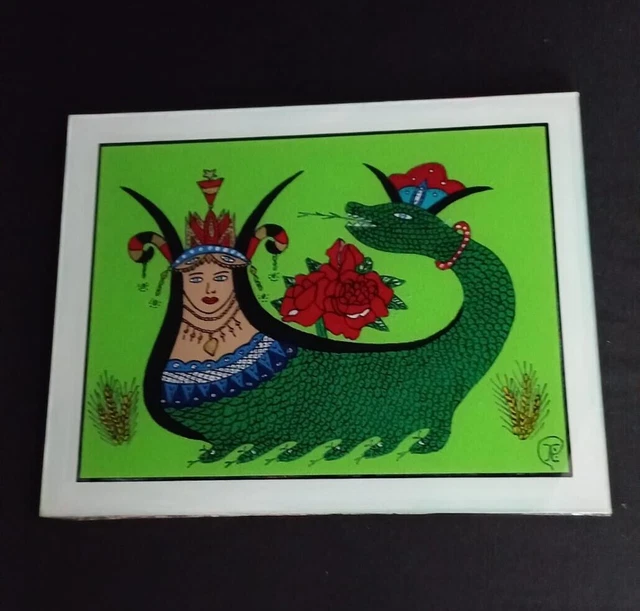 SHAHMARAN PAINTING, SHAHMARAN snake woman, Turkish Mythology, Wall art ...