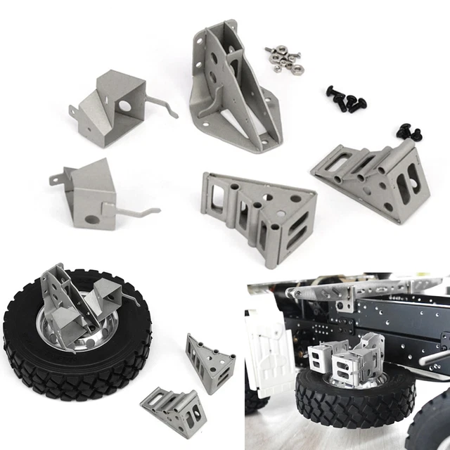 METAL SPARE TIRE Frame Tires Hoist Mount for Tamiya 1/14 LESU RC ...