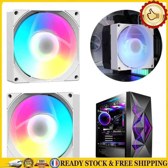 9CM ARGB PWM Chassis Fan 4Pin Silent CPU Cooling Fan for Computer Case ...