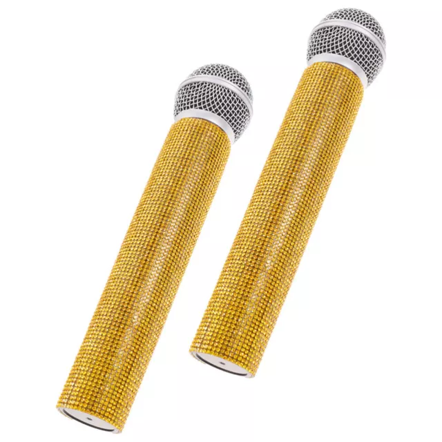 2PCS MICROPHONE TOY Simulated Microphone Pretend Microphone Toy Role ...