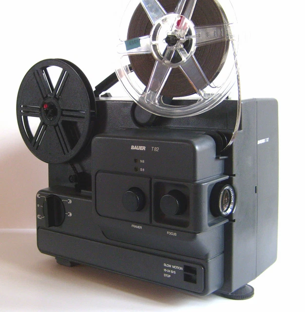 SUPER8 AND NORMAL8 Film Projector Bauer T82 Spielt Both Formats S8 And ...