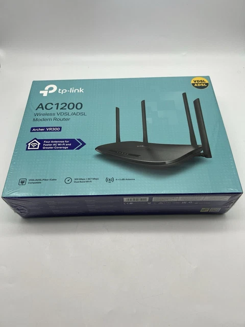 TP-LINK ARCHER AC1200 VR300 Wireless Wlan Modem Router WiFi VDSL 5GHz ...