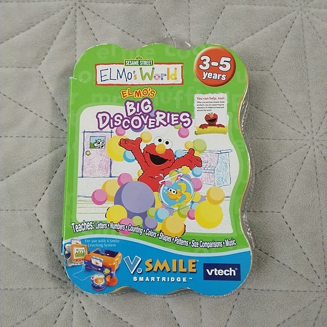 VTECH V. SMILE Smartridge : Sesame Street Elmo's World Big Discoveries ...