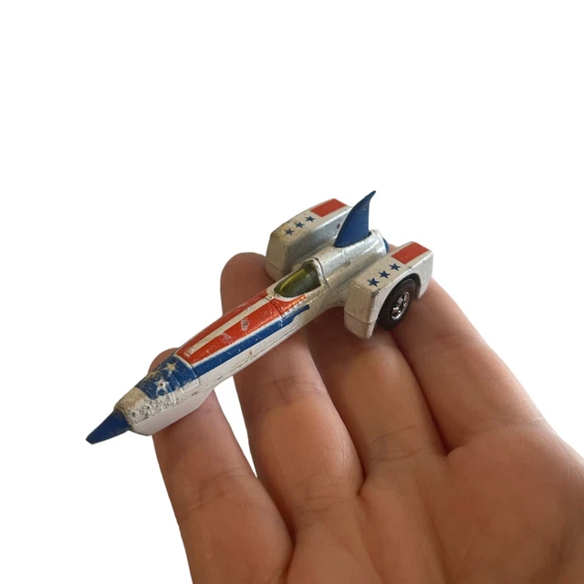VINTAGE 1979 HOT Wheels Evel Knievel Red Rocket Car Red White Blue ...