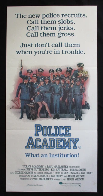 POLICE ACADEMY 1984 Original Australian daybill movie poster Steve ...