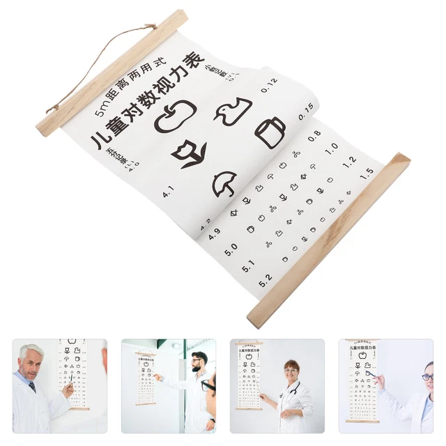 PROFESSIONAL VISUAL TESTING Chart Eye Exam Wall Chart Eye Chart £9.26 ...