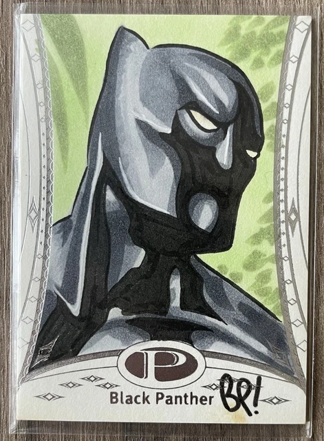 2014 UPPER DECK Marvel Premier Bill Pulkovski 1/1 Sketch Card - Black ...