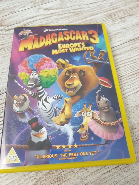 MADAGASCAR 3 DVD 2012 DreamWorks Animated Feature Film Europe's Most ...