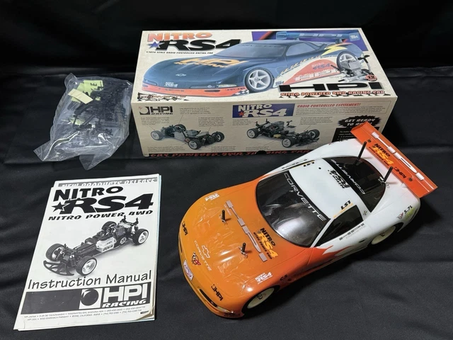 VINTAGE 1997 HPI Racing Nitro RS4 CORVETTE Body Never Run Made in Japan ...