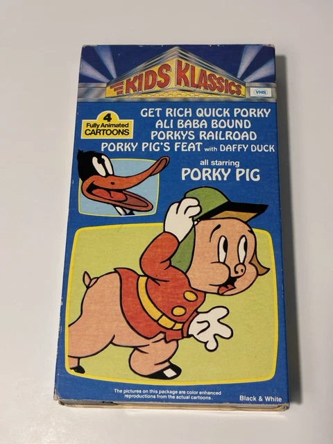KIDS KLASSICS VHS Tape Starring Porky Pig & Daffy Duck | 4 Animated ...