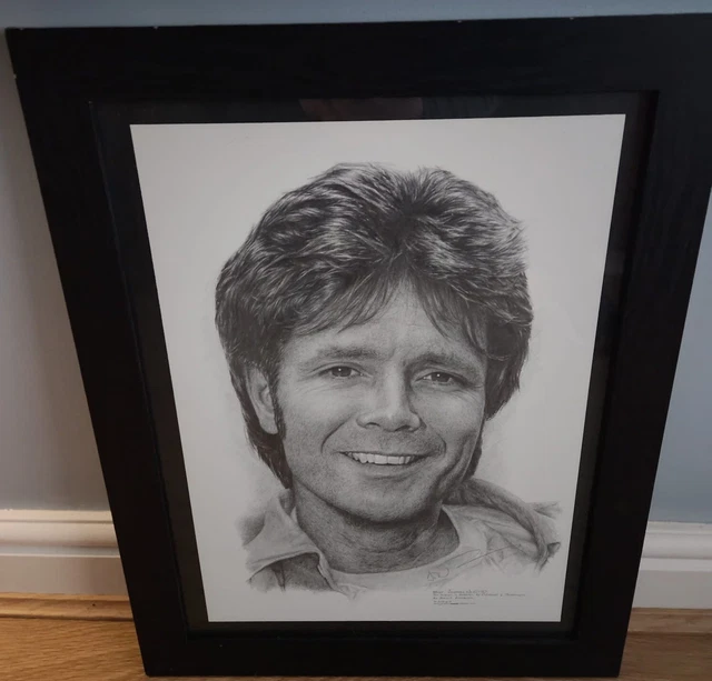 CLIFF RICHARD PENCIL Drawing Print In Frame Jonathan Wood Collection £ ...
