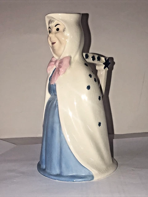 1950S DISNEY CINDERELLA Ware Fairy Godmother Pitcher by Weetman Pottery ...