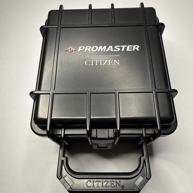 CITIZEN PROMASTER WATCH Aqualand Box Hard Black Case And Foam ONLY £23. ...