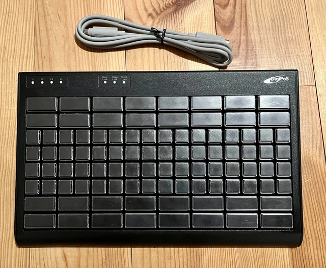 TIPRO PROGRAMMABLE PC POS keyboard CID-AM-KM128A Cherry MX Black ...