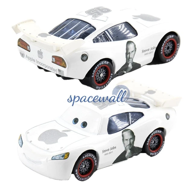 DISNEY PIXAR CARS Rare No.95 Apple Steve Jobs Lightning McQueen Diecast ...