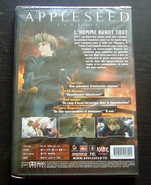 APPLESEED : DVD Film d'animation Kaze NEUF EUR 8,95 - PicClick FR