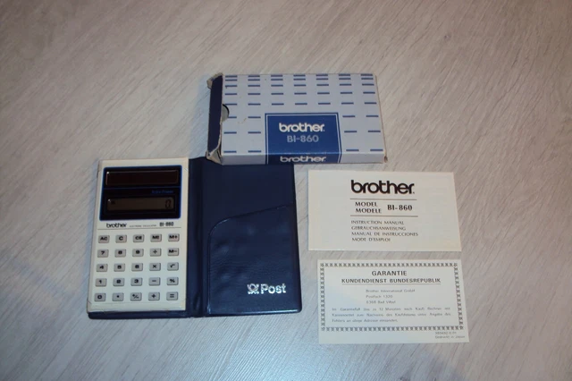 BROTHER BI -860 Bl 860 Calculator Vintage Taschenrechner EUR 30,00 ...