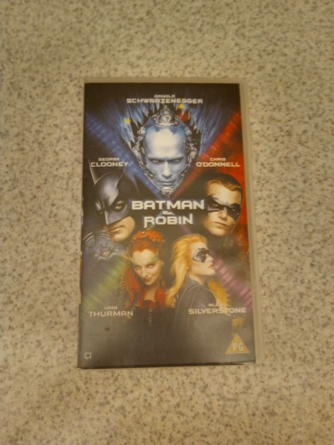 BATMAN AND ROBIN VHS PAL UK Video 1997 GEORGE CLOONEY UMA THURMAN ...