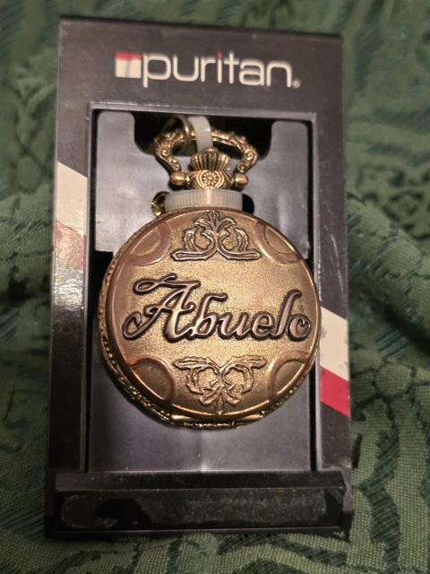 VINTAGE PURITAN POCKET watch "abuelo" NIS MIB NWT YADA YADA YADA LETS ...