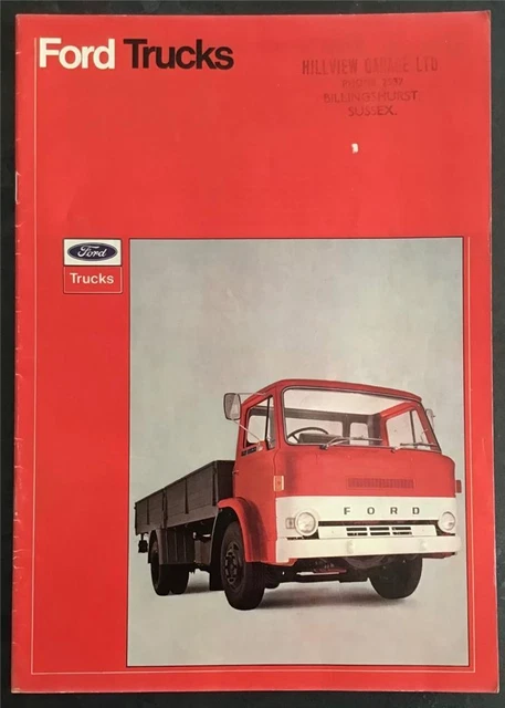 FORD TRUCKS D SERIES Commercial Sales Brochure March 1972 4th EDITION #FB247 £17.99 - PicClick UK