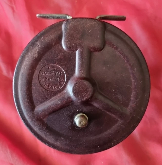 VINTAGE CAPSTAN FISHING Reel Patent Pend. 104780/37 - 10cm Diameter $25 ...