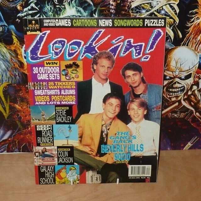 LOOK IN! MAGAZINE 24 August 1991 Beverley Hills 90210, UK athletics £12 ...