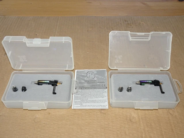 PAIR OF STANTON Trackmaster II SK Cartridges + 4 TII-SK Stylus - Good ...