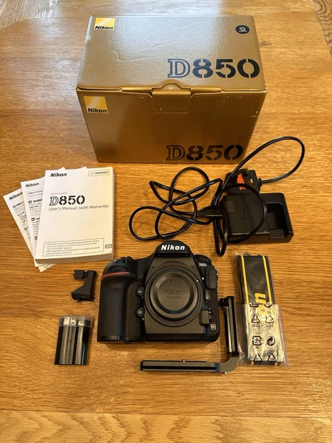 NIKON D850 45.7MP DSLR Digital Camera - Black (Body Only) - Boxed £975. ...