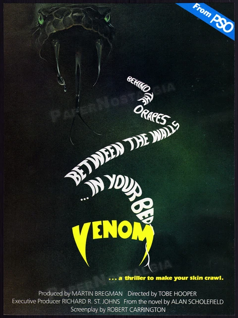 VENOM__ORIGINAL 1980 TRADE AD / ADVERT__Oliver Reed_Klaus Kinski_snake ...