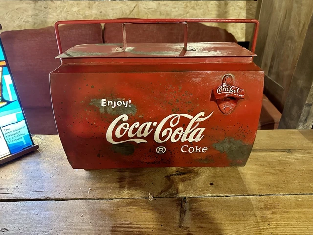 ORIGINAL VINTAGE 1950’S Coca Cola Cool Box £99.00 - PicClick UK