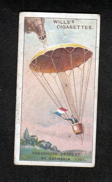 1915 FAMOUS INVENTION Card of THE PARACHUTE André-Jacques Garnerin 1797 ...